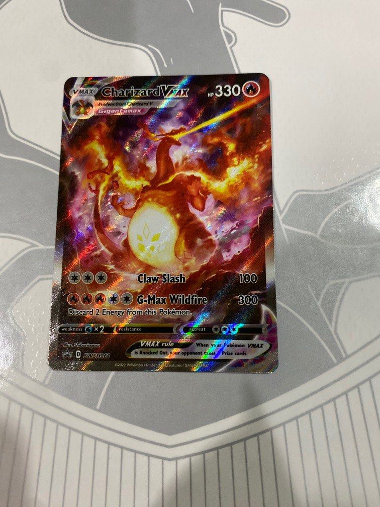 Charizard Vmax Black Star Promo (CHARIZARD UPC), Hobbies & Toys ...