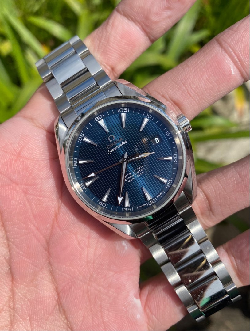 Omega Blue 41mm Aqua Terra Master Co-axial movement, Luxury, Watches on ...
