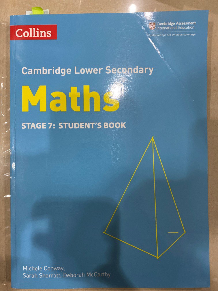 Colins Cambridge Lower Secondary Maths Stage 7 : Student book, Hobbies ...