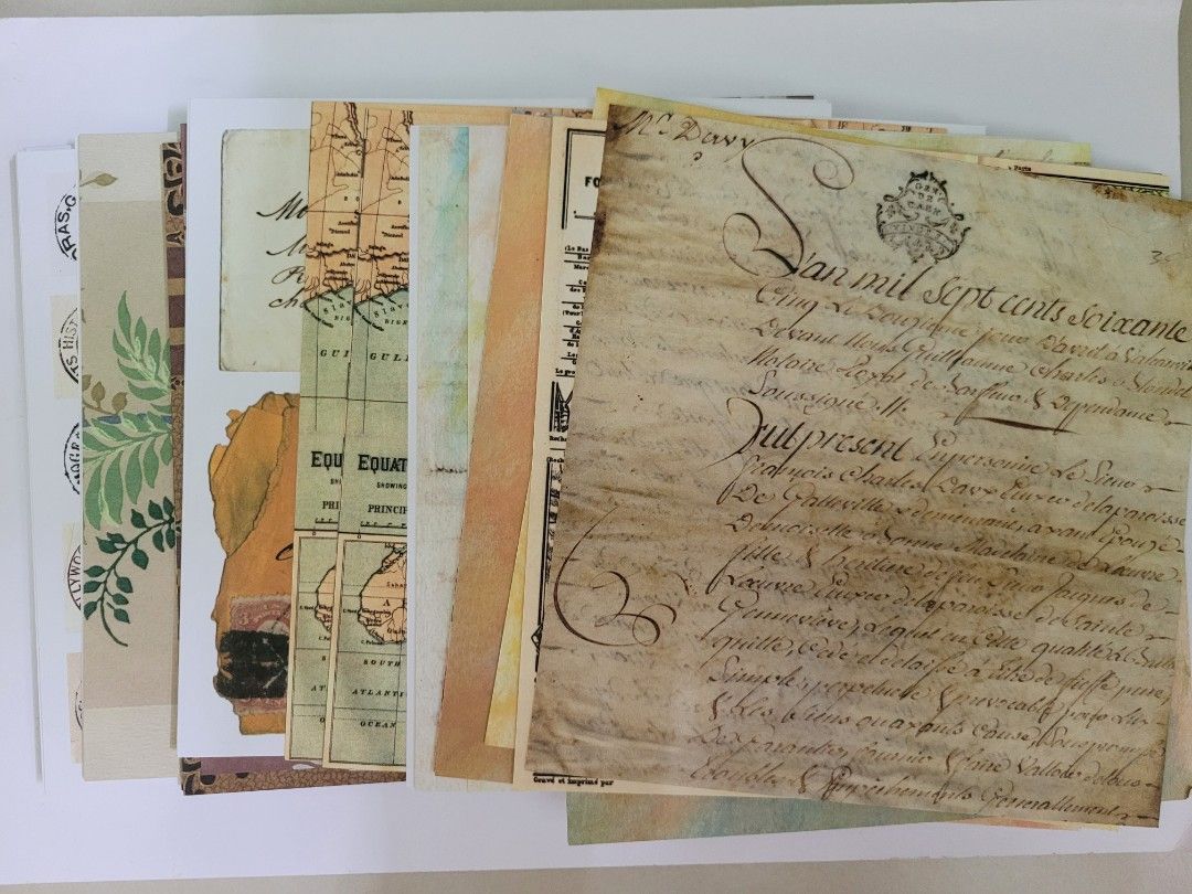 Collage vintage notecard kit, Hobbies & Toys, Stationery & Craft, Craft ...