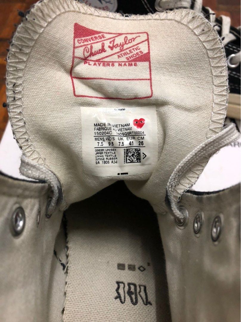 Converse CDG, Men's Fashion, Footwear, Dress shoes on Carousell