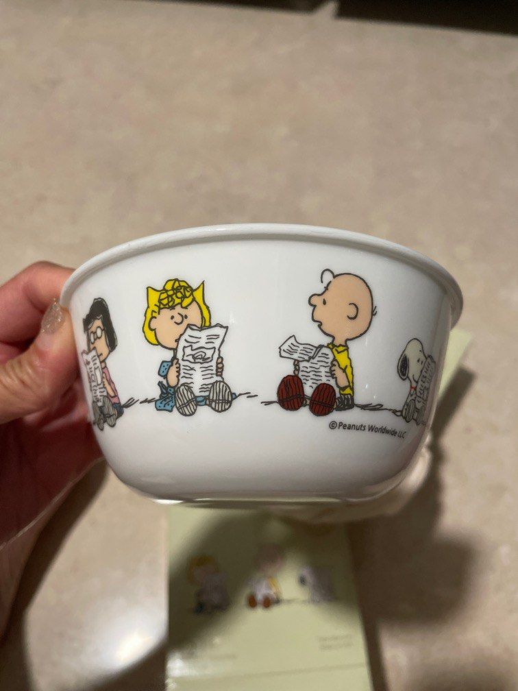 Corelle Snoopy Peanuts 450ml bowls x2 in a box, Furniture & Home Living ...
