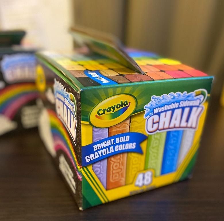 Crayola Washable Sidewalk Chalk 48 Count, Hobbies & Toys, Stationery ...