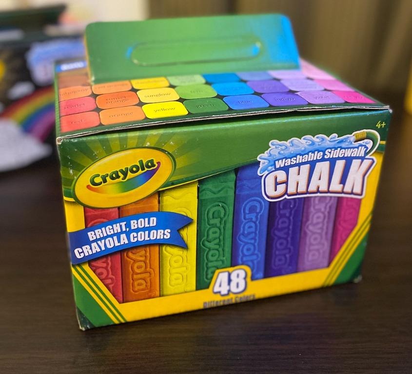 Crayola Washable Sidewalk Chalk 48 Count, Hobbies & Toys, Stationery ...