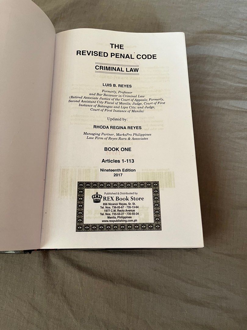 Crim 1 by Reyes (2017), Hobbies & Toys, Books & Magazines, Textbooks on ...