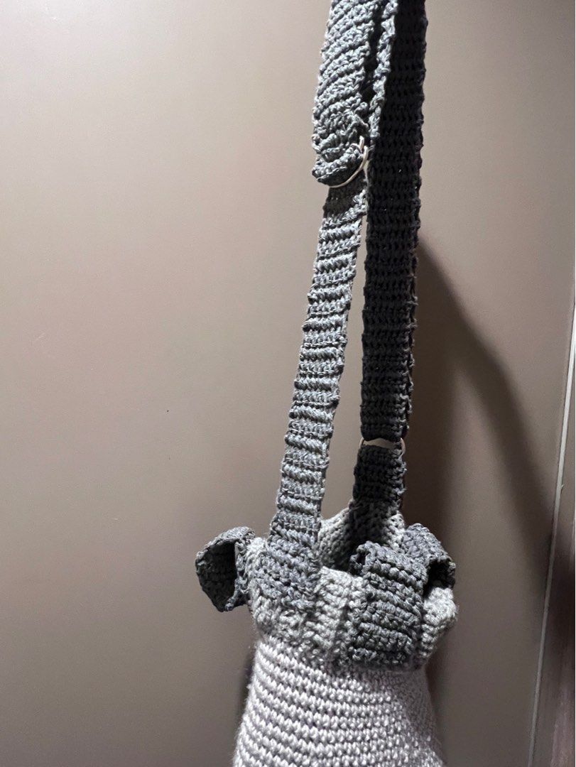 Crochet Dumpling Looking Bag, Hobbies & Toys, Stationery & Craft ...