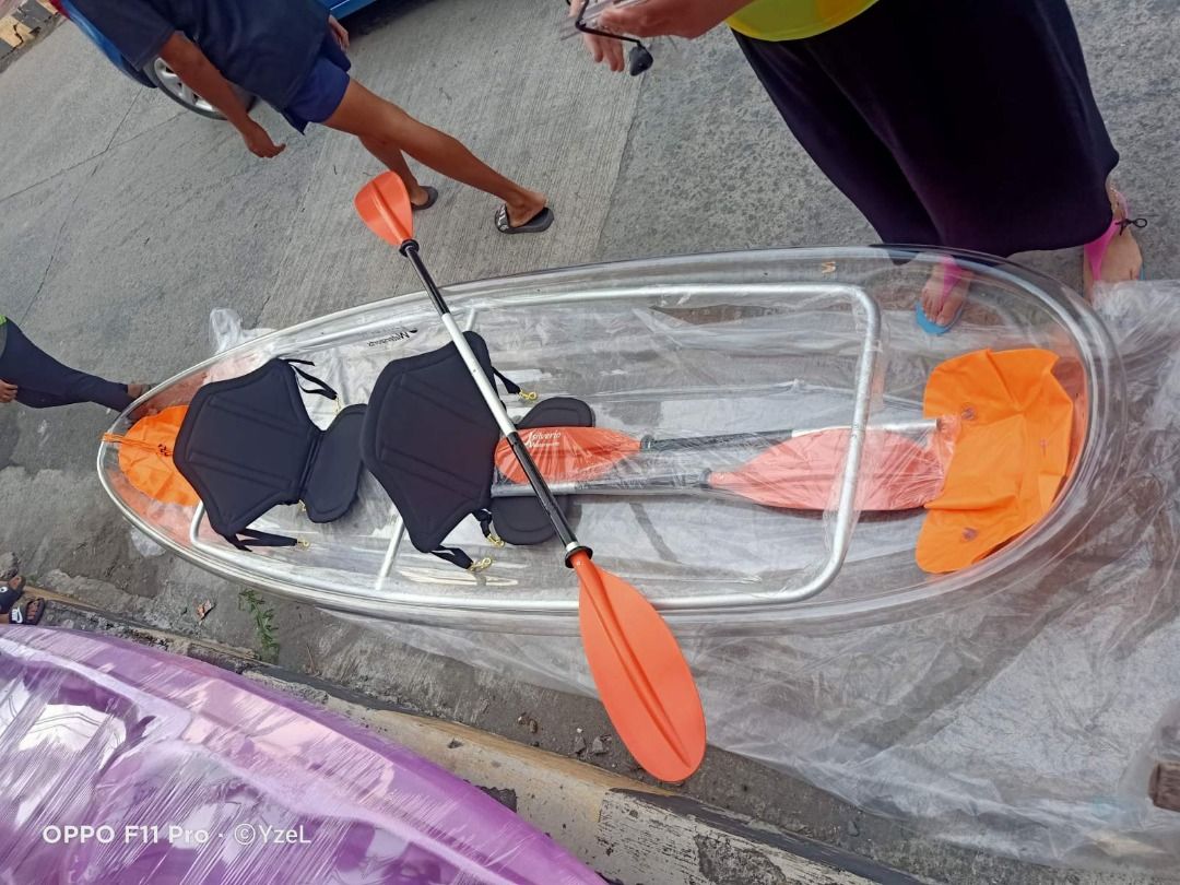 CRYSTAL TRANSPARENT KAYAK BOAT WATER SPORTS KAYAK, Sports Equipment ...