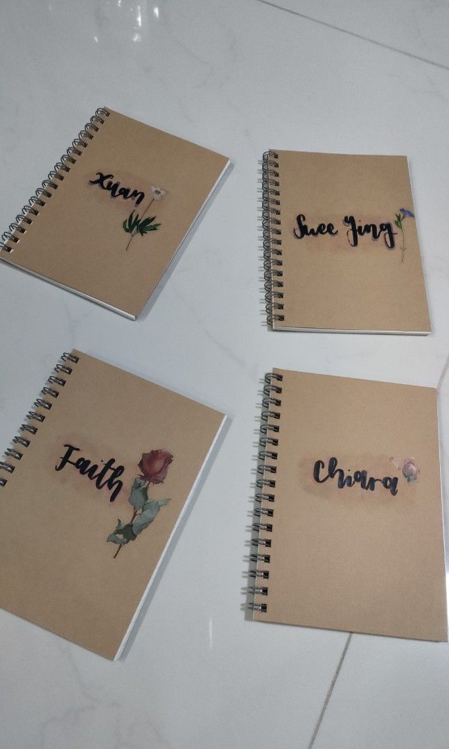 Customise your own Muji Notebooks Korean Floral Events Christmas ...