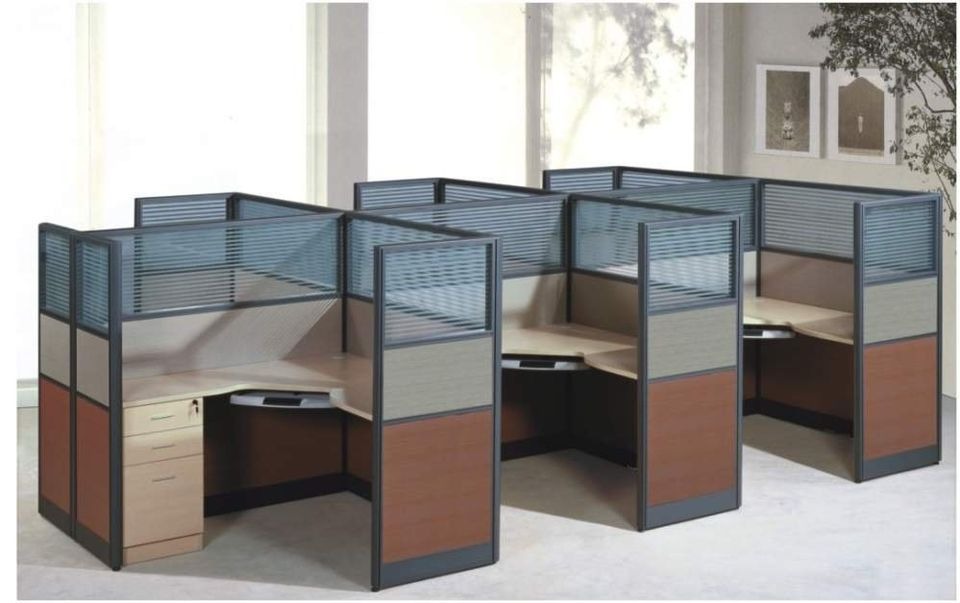 Customized Workstation Cubicles Office Partition, Furniture & Home ...