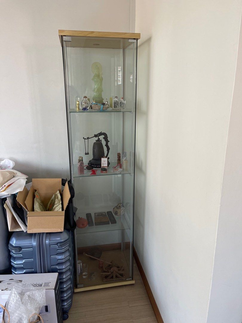 DETOLF Glass Display Cabinet, Furniture & Home Living, Furniture ...