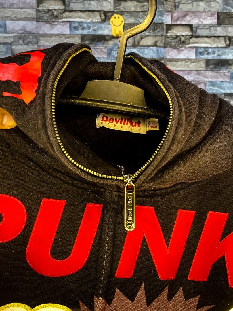 DEVIL NUT X PUNK NEVER DIE, Men's Fashion, Coats, Jackets and Outerwear on Carousell