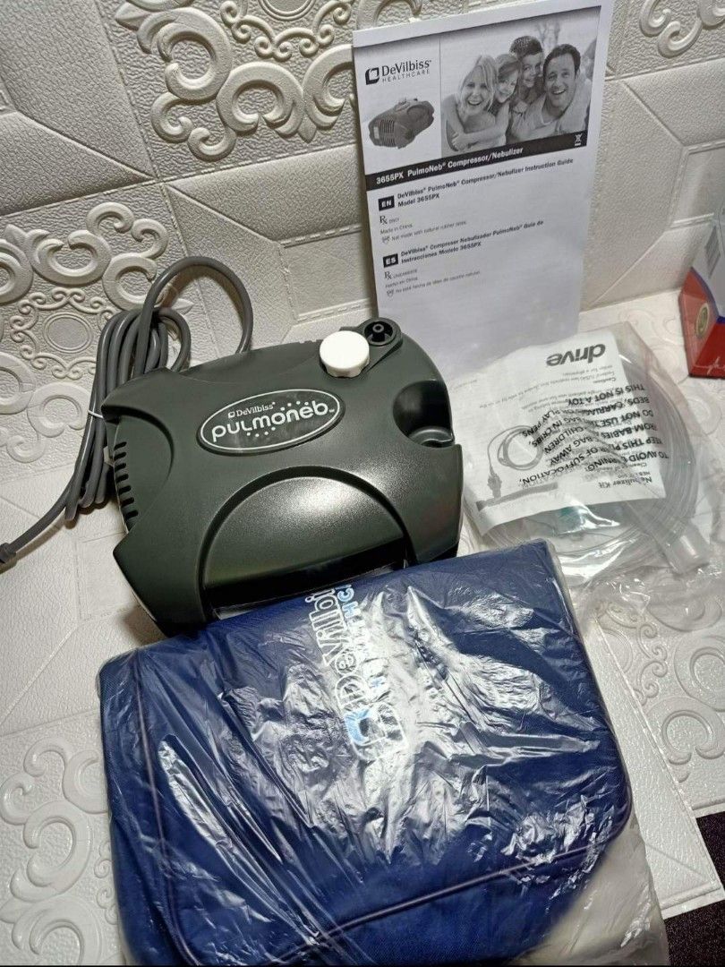 Devilbiss Pulmoneb Compact Nebulizer System, Health & Nutrition ...