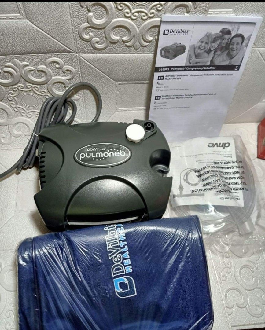 Devilbiss Pulmoneb Compact Nebulizer System, Health & Nutrition ...