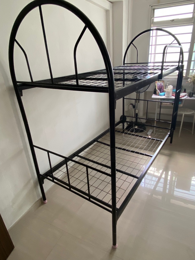 Double decker bed frame, Furniture & Home Living, Furniture, Bed Frames ...