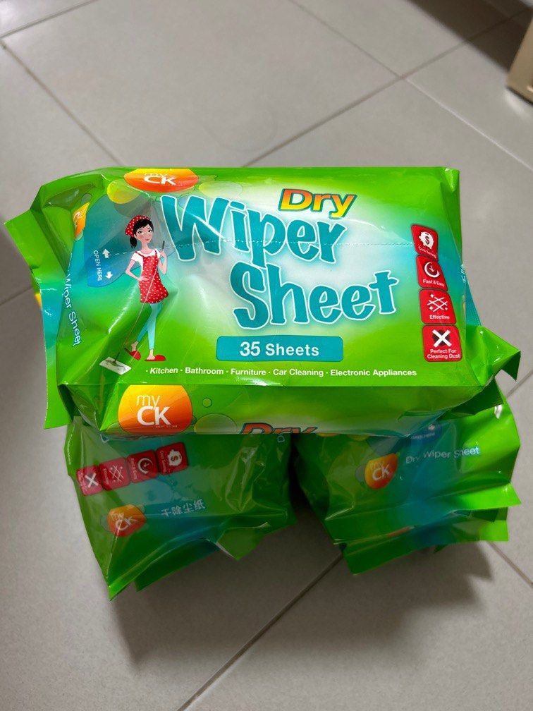 Dry wiper sheet, Furniture & Home Living, Cleaning & Homecare Supplies ...