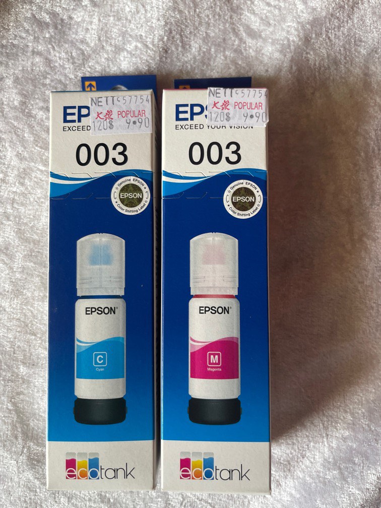 Epson ink 003 original, Computers & Tech, Printers, Scanners & Copiers ...