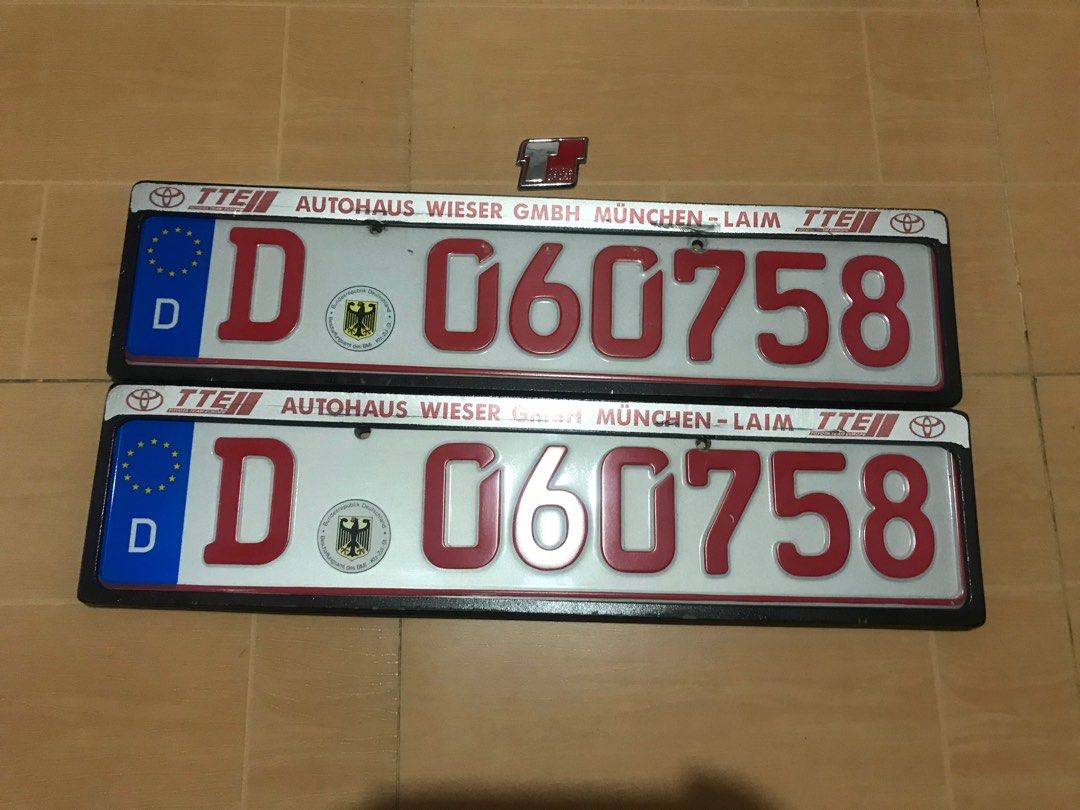 Euro plate for sale with orig toyota sport emblem, Car Parts ...