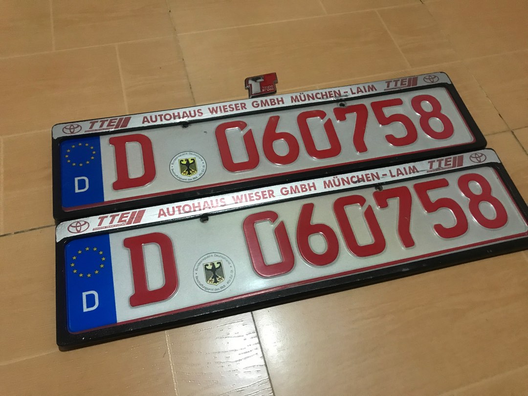 Euro plate for sale with orig toyota sport emblem, Car Parts ...