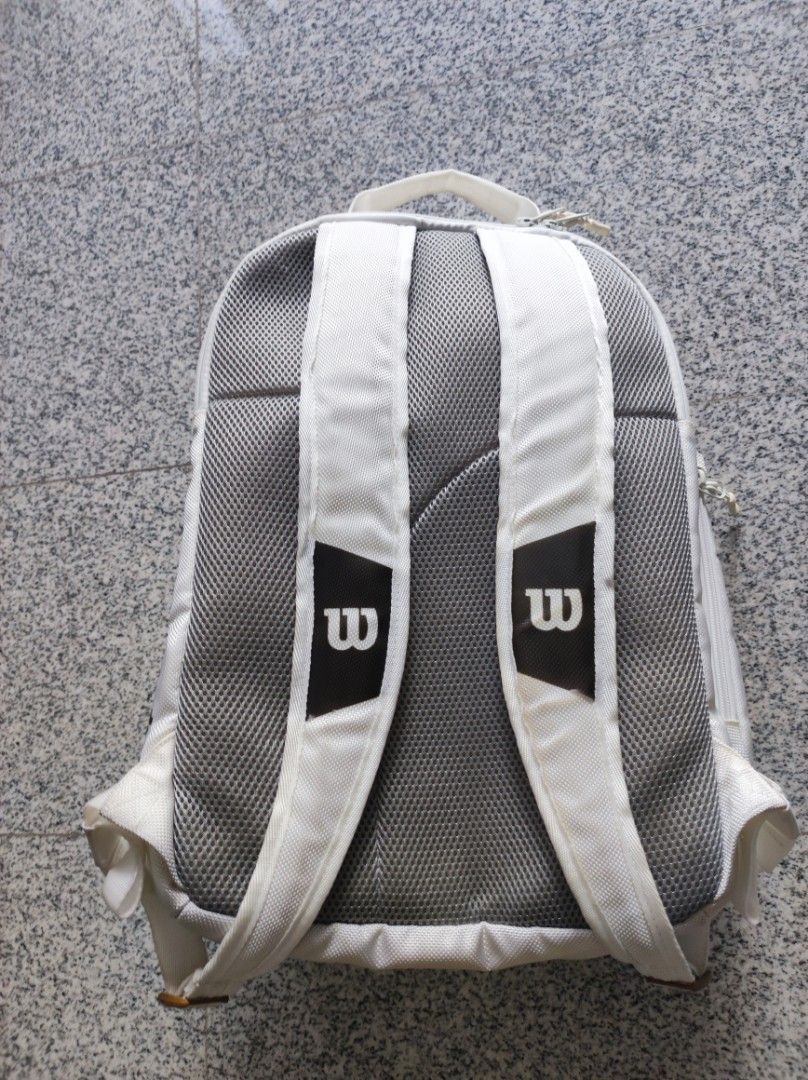 Federer DNA tennis backpack white/gold, Sports Equipment, Sports ...