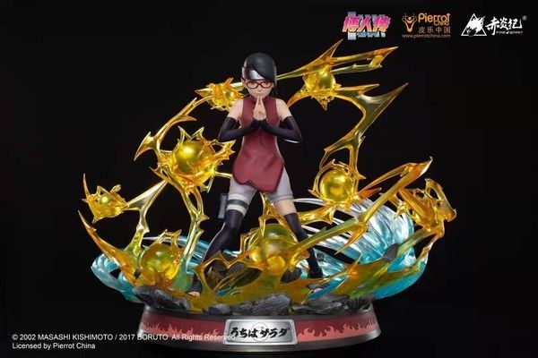 Fire Spirit Studio Sarada Uchiha Licensed Resin Statue Naruto Boruto ...