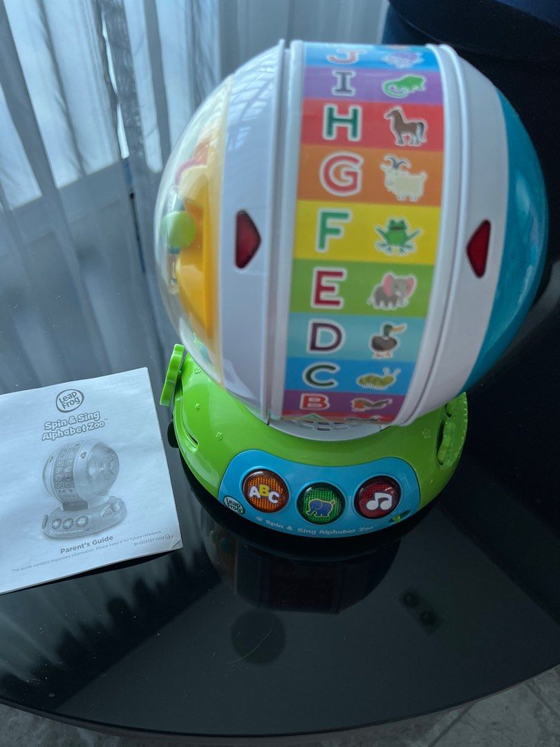 *From Age 6-36Mths* LeapFrog Spin and Sing Alphabet Zoo Ball Toy ...