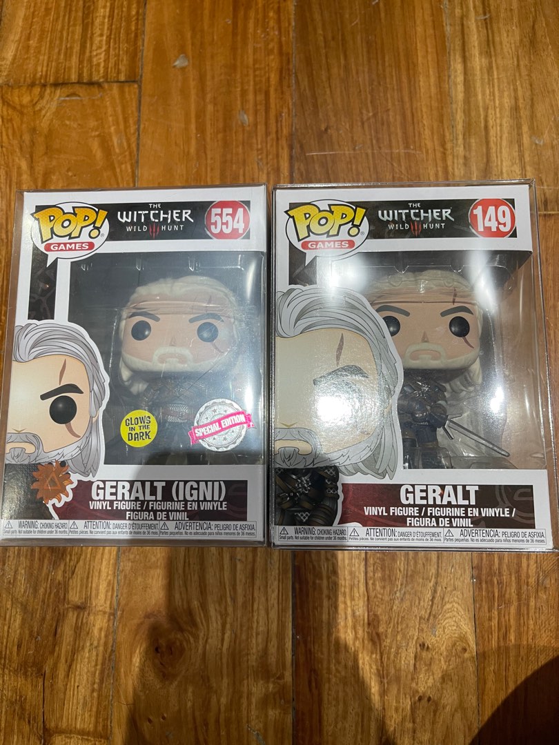 Funko Pop - Geralt (Witcher 3) TAKE BOTH 1.2k, Hobbies & Toys, Toys ...