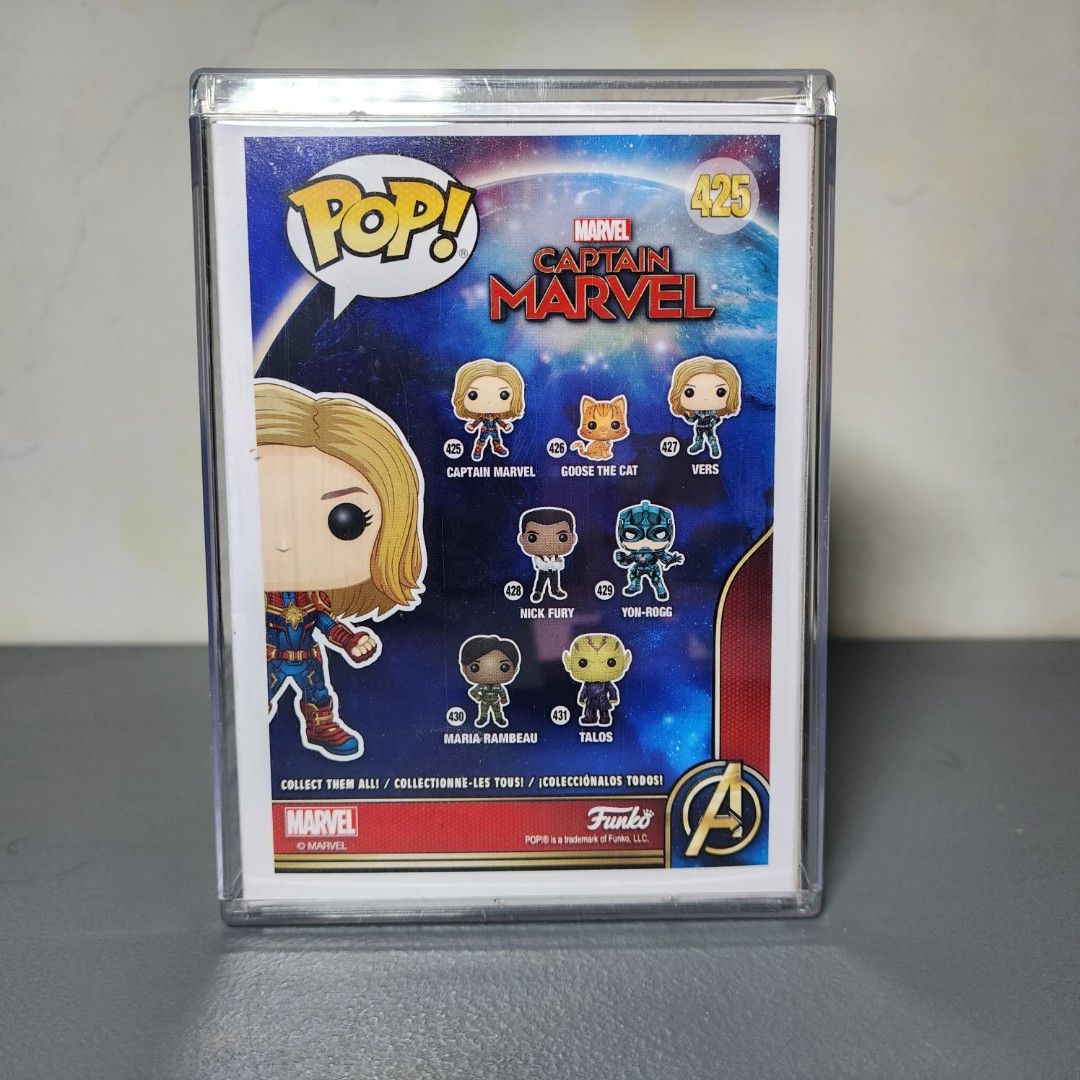Funko Pop! Captain Marvel CHASE, Hobbies & Toys, Toys & Games on Carousell