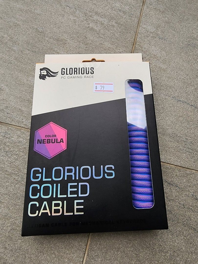 Glorious coiled cable (Nebula), Computers & Tech, Parts & Accessories ...