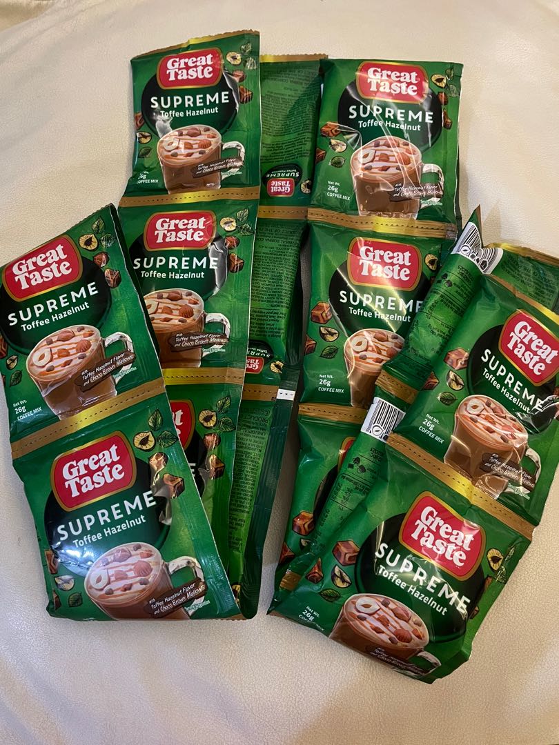 Great Taste Supreme Toffee Hazelnut (26g x 20), Food & Drinks ...