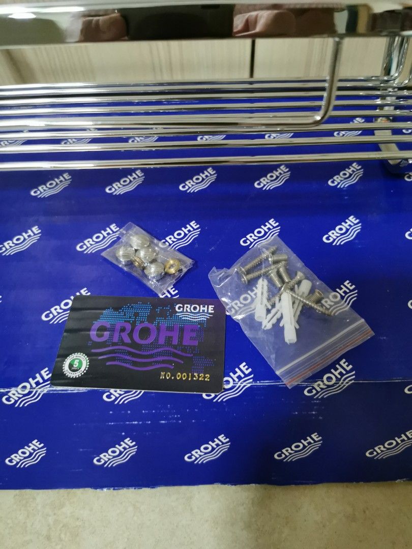 GROHE Shampoo rack, Furniture & Home Living, Bathroom & Kitchen ...