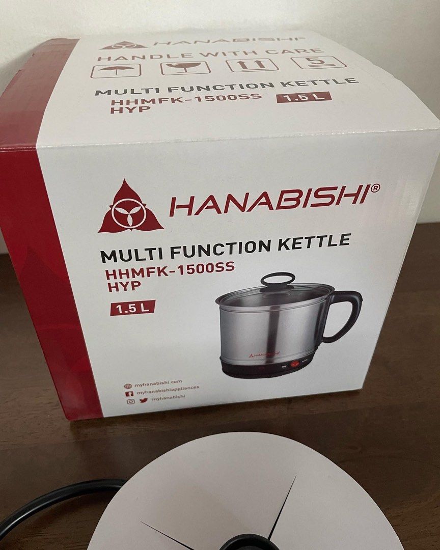 Hanabishi Original Multifunction Electric Kettle Cooker 1.5L HHMFK-1500 ...