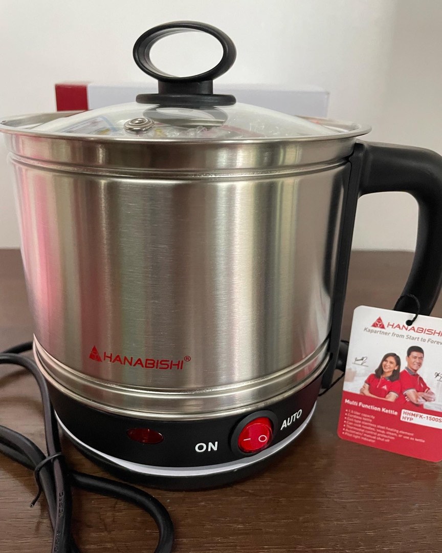 Hanabishi Original Multifunction Electric Kettle Cooker 1.5L HHMFK-1500 ...
