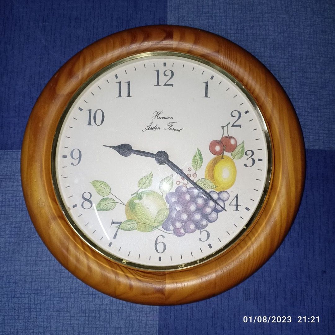 Hanson Arden Forest Wall Clock Wood, Glass, and Metal Frames, Furniture ...