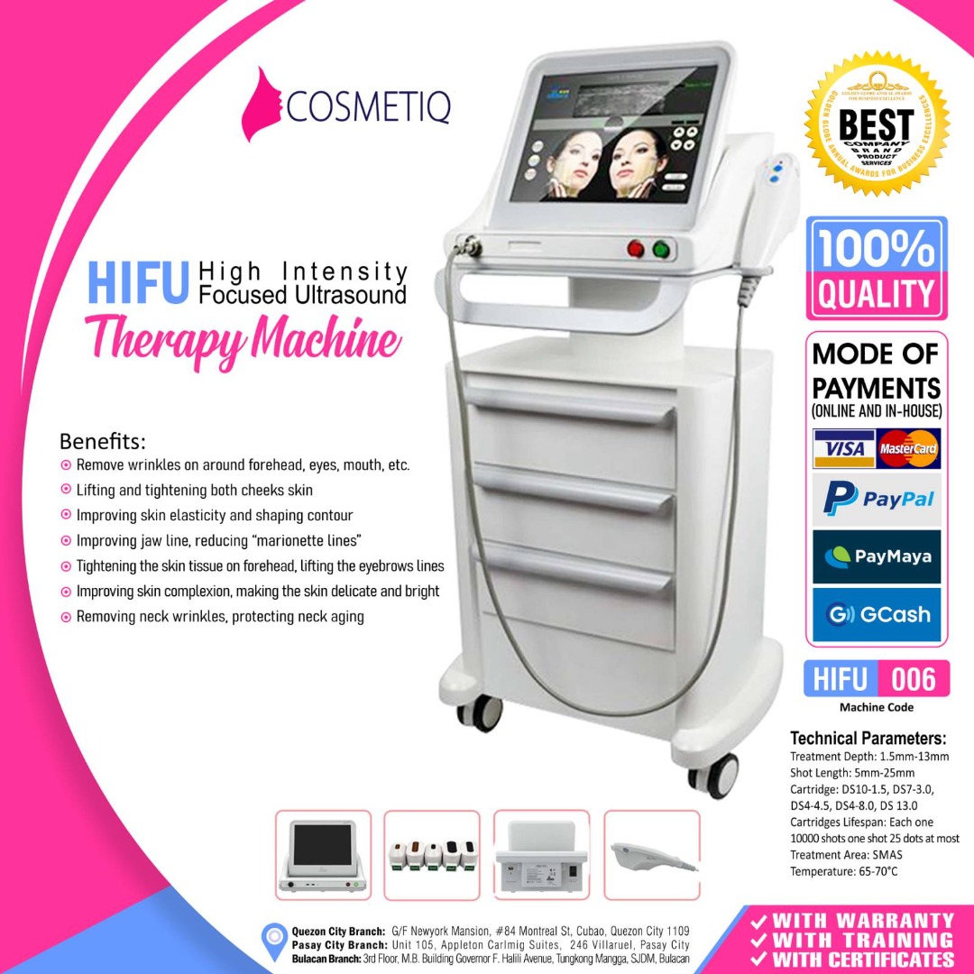 HIFU 5 Cartridges Machine for Face Lifting, Beauty & Personal Care ...