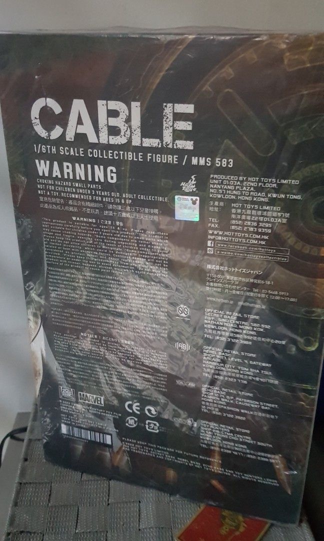 Hot Toys Cable Special Edition - from Deadpool 2 Movie, Hobbies & Toys ...