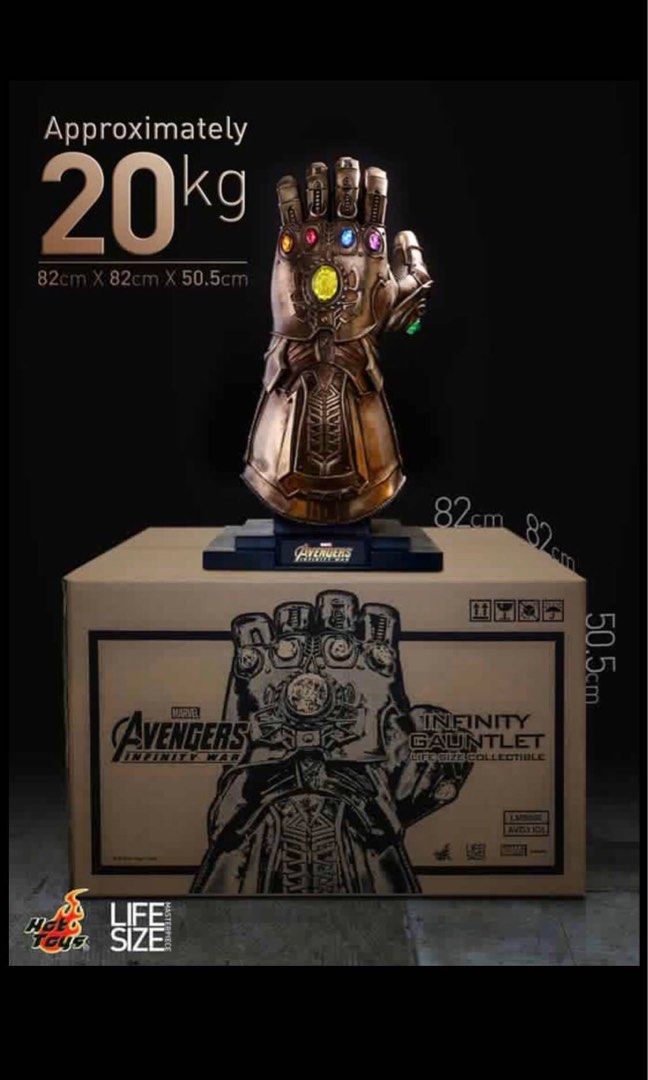 Hot Toys Infinity Gauntlet Marvel Avengers Life Size, Hobbies & Toys ...