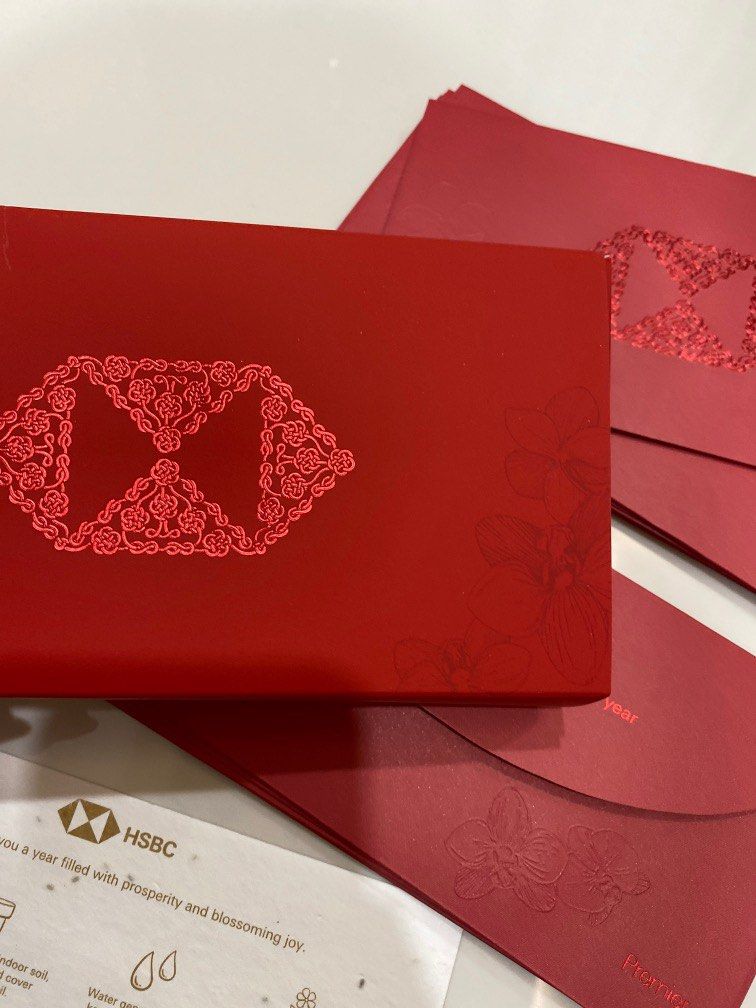 HSBC Premier 2023 red packets, Hobbies & Toys, Stationery & Craft, Art ...