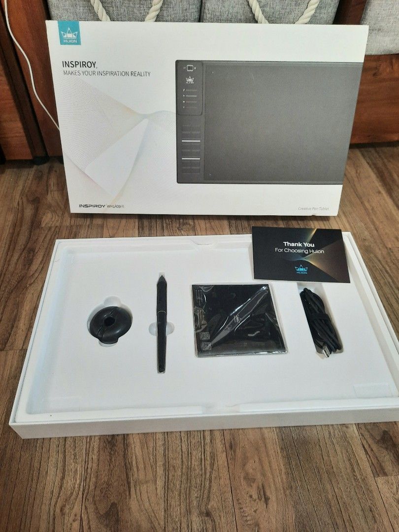 Large Huion Pen Tablet Inspiroy WH1409 V2, Computers & Tech, Parts ...