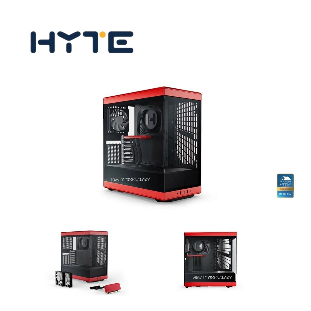 HYTE Y40 MID-TOWER ATX DESKTOP PC CHASSIS CASING WITH RISER PCI-E 4.0 ...