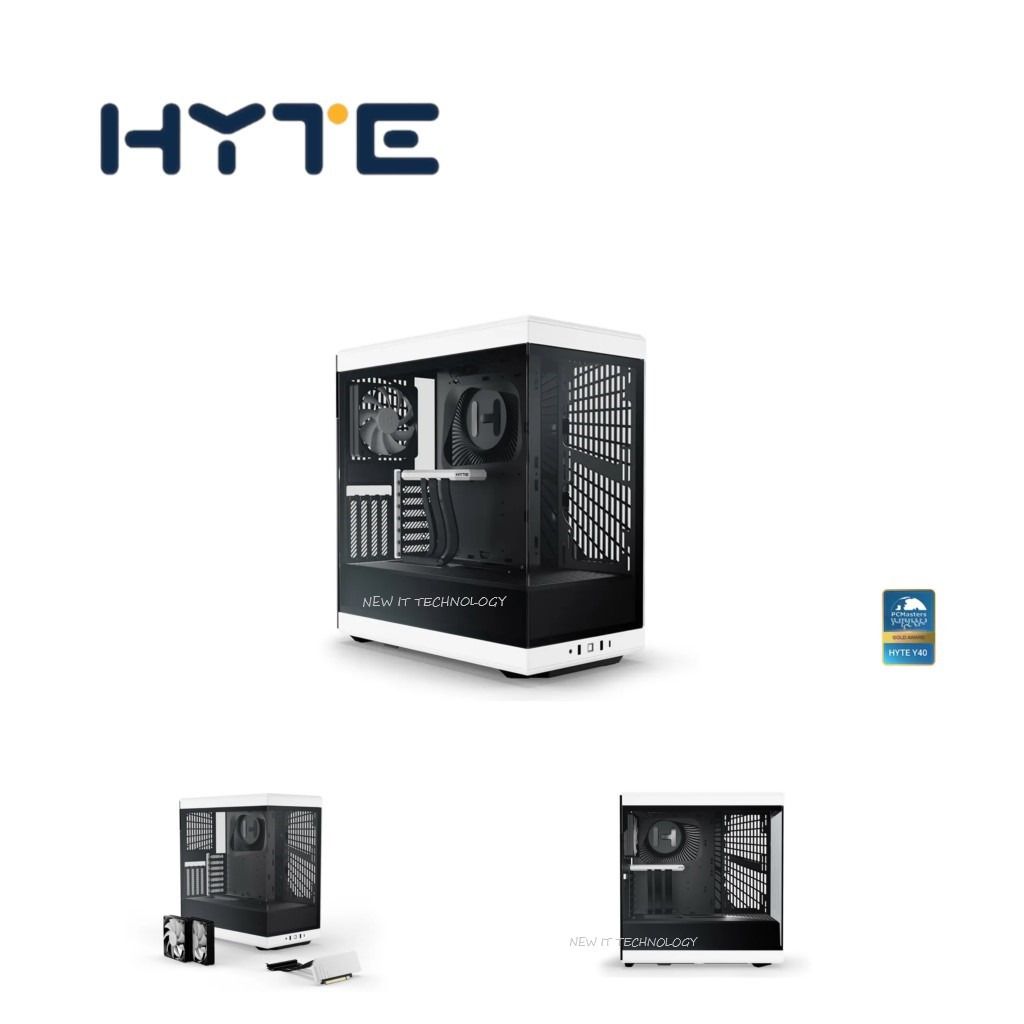 HYTE Y40 MID-TOWER ATX DESKTOP PC CHASSIS CASING WITH RISER PCI-E 4.0 ...