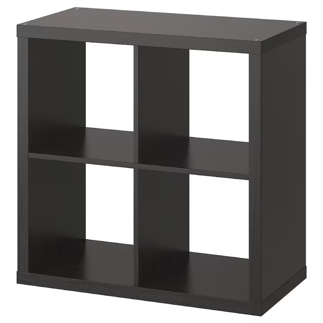 IKEA Kallax 2x2 Shelving Units (Black-Brown) for Brompton Bikes ...