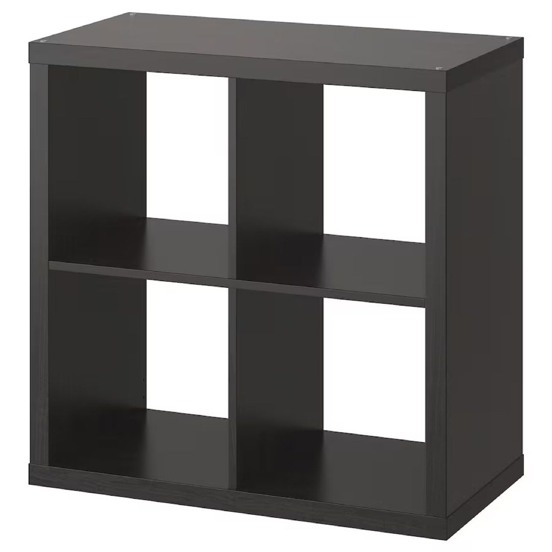 IKEA Kallax 2x2 Shelving Units (Black-Brown) for Brompton Bikes ...