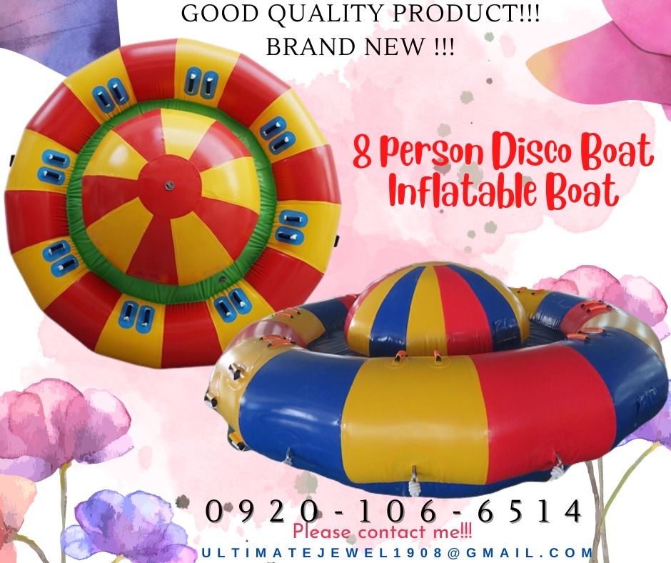 Inflatable Disco Boat 8 Person with 316 Stainless Steel Swivel ...
