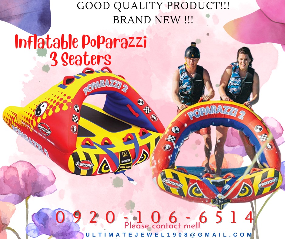 Inflatable Poparazzi 3 Seaters - Good Quality PVC Fabric Water Sports ...