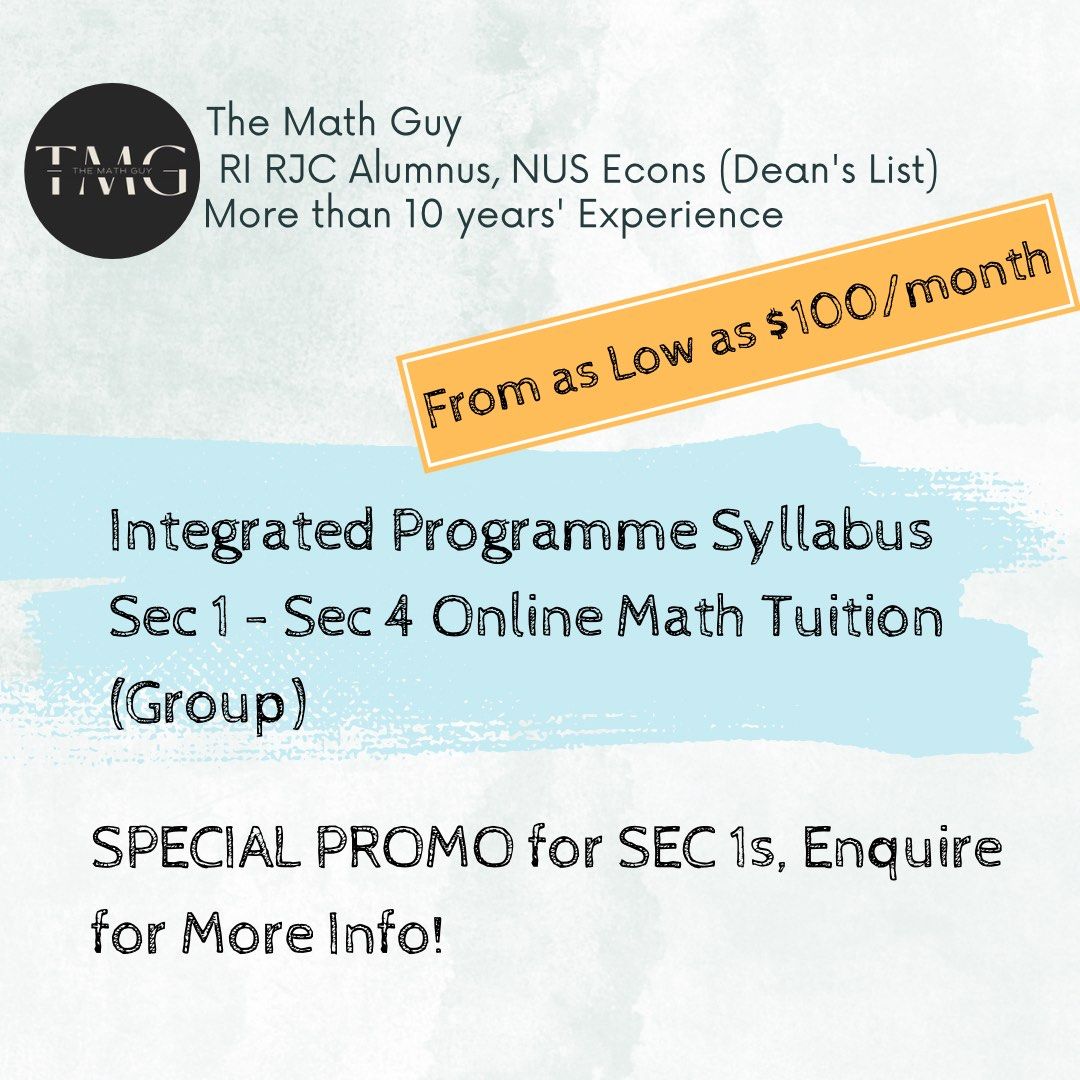 Integrated Programme Math| IP Math | Year 1, Year 2, Year 3, Year 4 ...