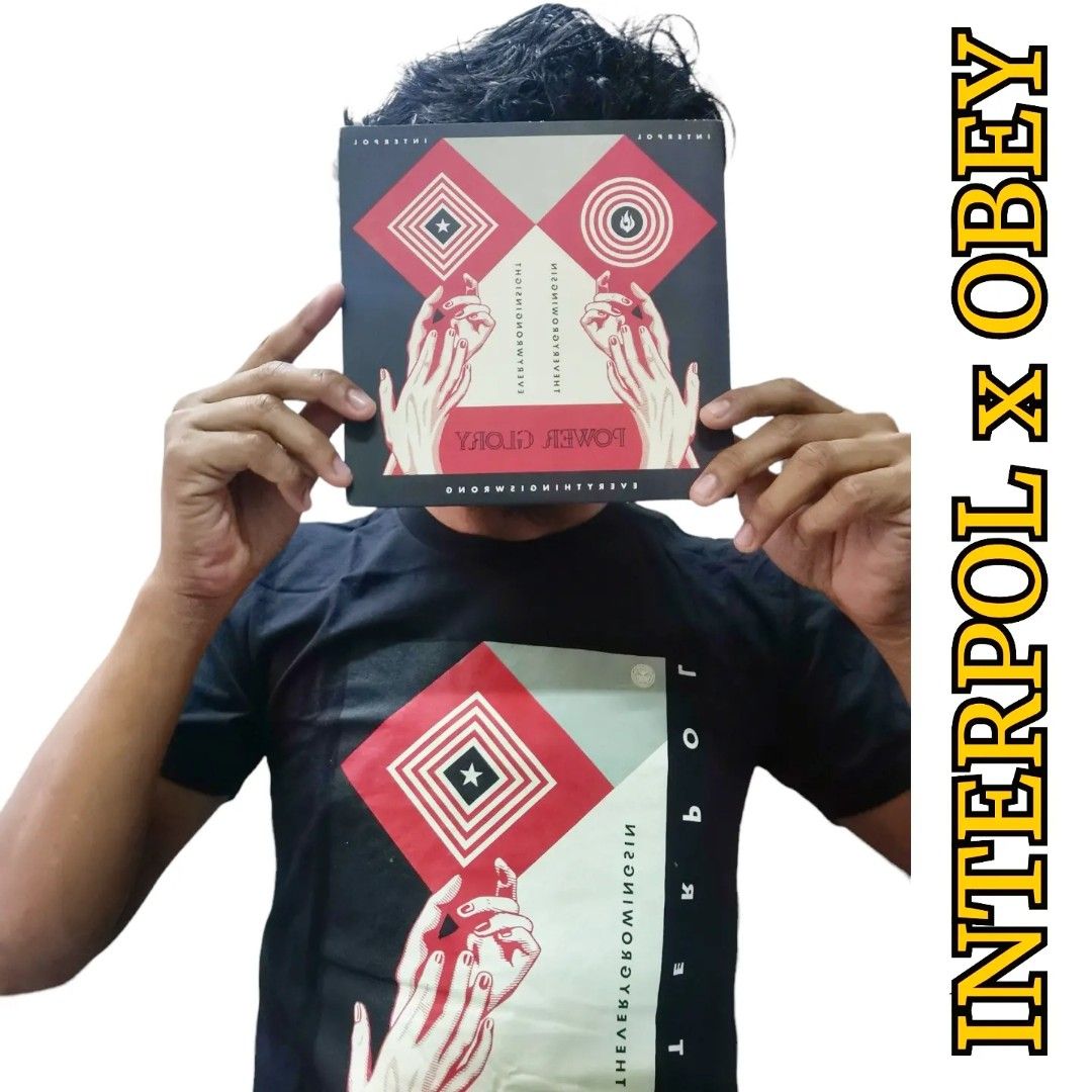 Interpol (Band) x OBEY, Men's Fashion, Tops & Sets, Tshirts & Polo ...