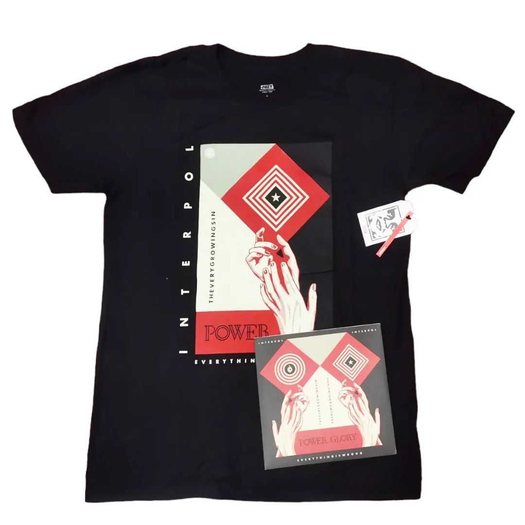 Interpol (Band) x OBEY, Men's Fashion, Tops & Sets, Tshirts & Polo ...