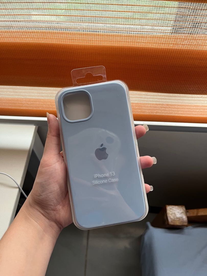 Iphone 13 Powder Blue Silicone Case, Mobile Phones & Gadgets, Mobile ...