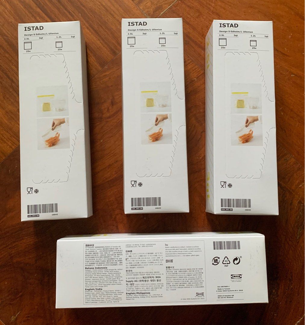 ISTAD - IKEA RESEALABLE BAG, Furniture & Home Living, Kitchenware ...