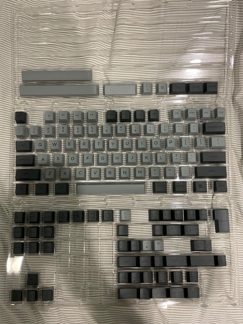 KBDFans pbt cement grey keycaps cherry profile, Computers & Tech, Parts ...